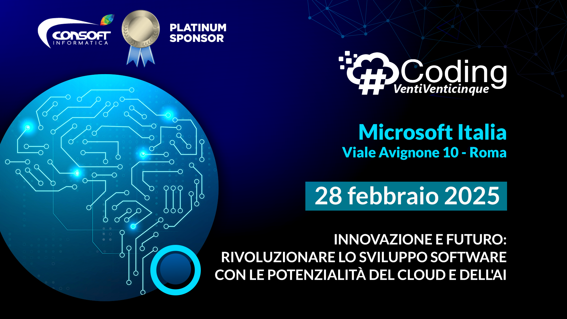 Evento SharpCoding 2025 - venerdì 28 febbraio - Consoft Informatica